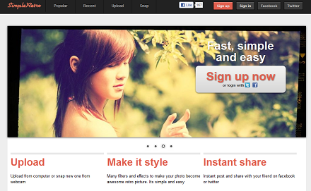 画像をレトロ調にしてくれるWEBサービス「SimpleRetro」 | WEBデザイン Memonga