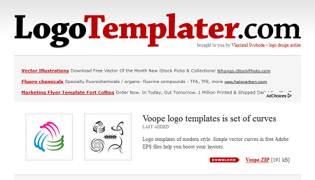 ロゴのテンプレートを配布している「Logo Templater」 | WEBデザイン Memonga
