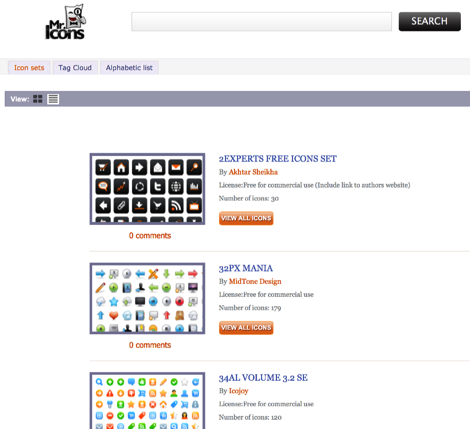 12万以上のアイコンから簡単に探すことができるアイコン検索サイト「Mr. Icons」 | WEBデザイン Memonga