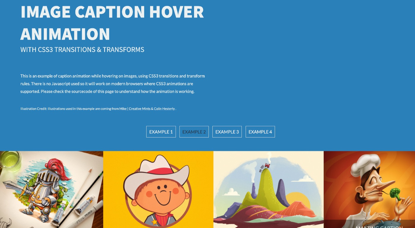 【CSS】画像上のキャプションをアニメーション表示するサンプル集 | WEBデザイン Memonga